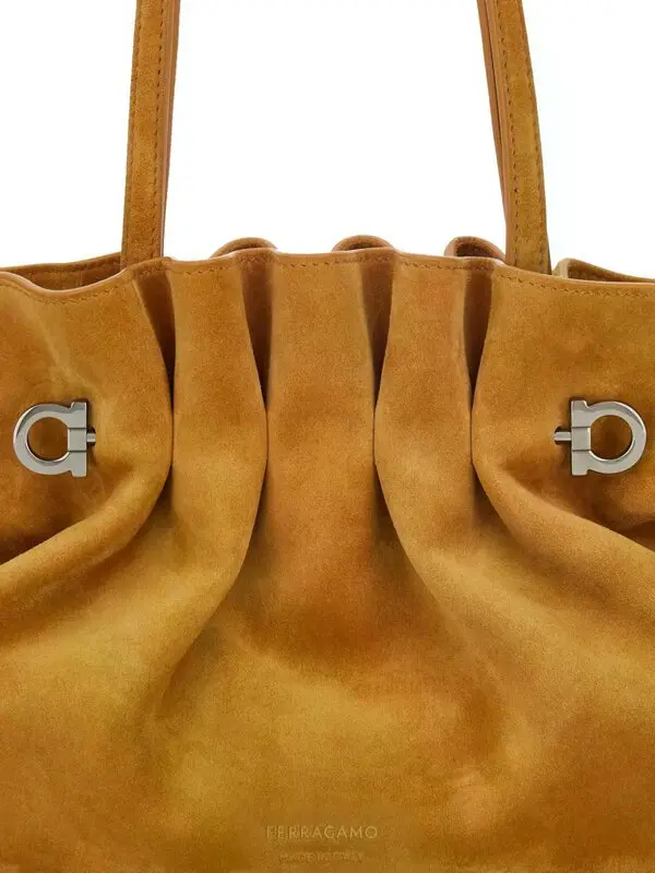 FERRAGAMO Small Soft Shoulder Bag - Brown