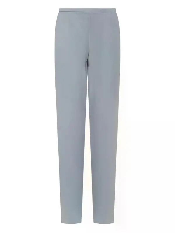 Emporio Armani Straight-Leg Trousers - Blue - 26% Off