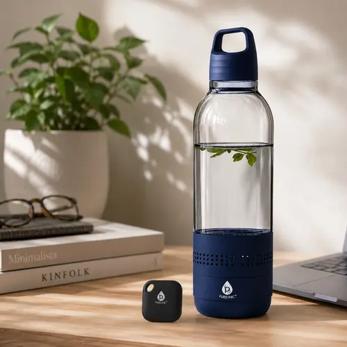 PURSONIC 2-in-1 Water Bottle With Wireless Speaker And Purtag Tracker