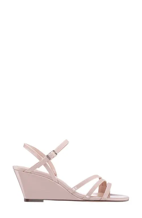 Nina Santana Ankle Strap Wedge Sandal - Nude