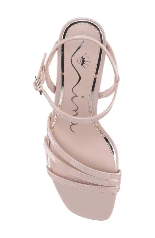 Nina Santana Ankle Strap Wedge Sandal - Nude