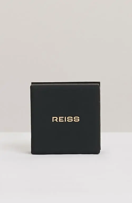 REISS Freya Wave Hoop Earrings - Gold Tone