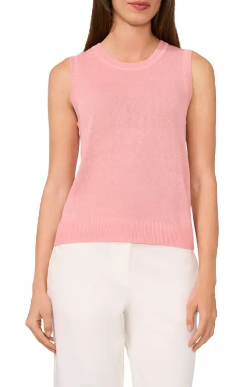 Halogen Crewneck Sweater Tank - Bridal Rose