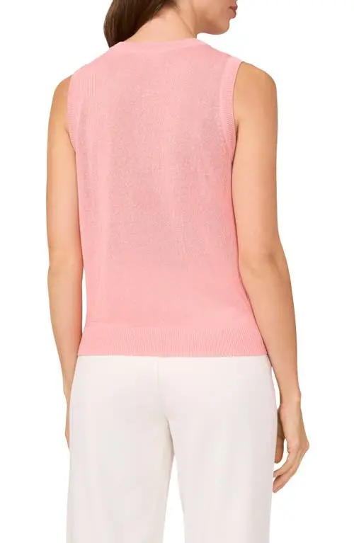 Halogen Crewneck Sweater Tank - Bridal Rose