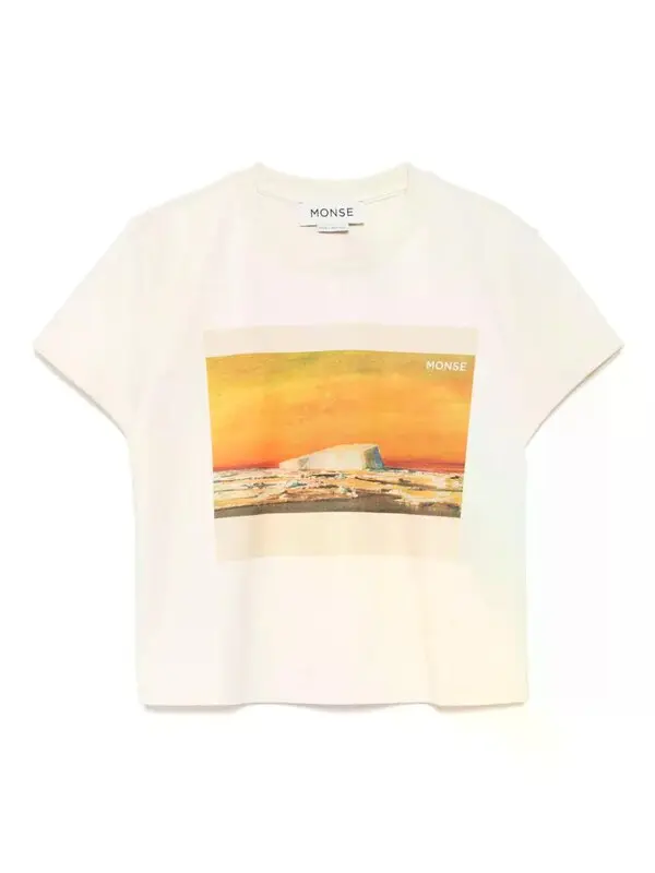 Monse Postcard T-shirt - Neutrals