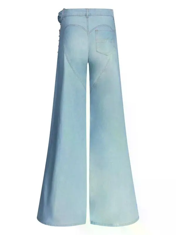 AREA Wide-leg Jeans - Blue