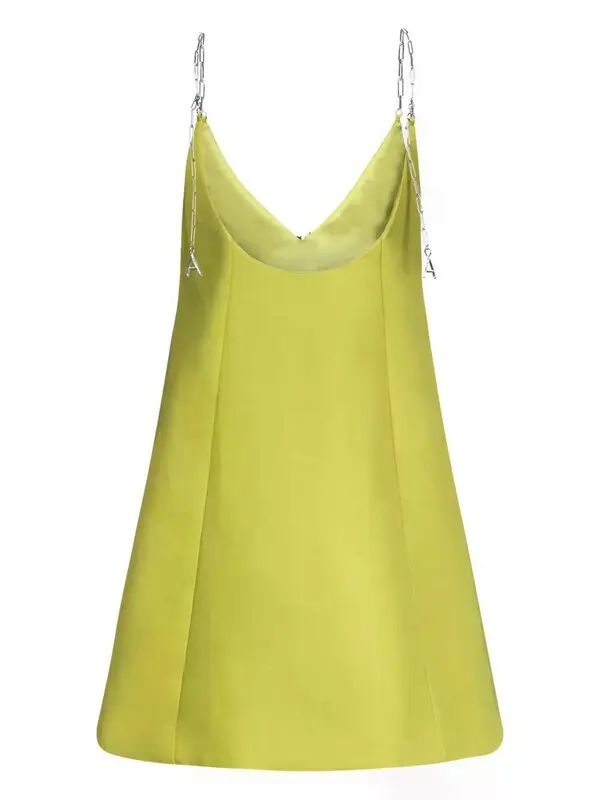 Area Crystal-Embellished Mini Dress In Green - 30% Off | Editorialist
