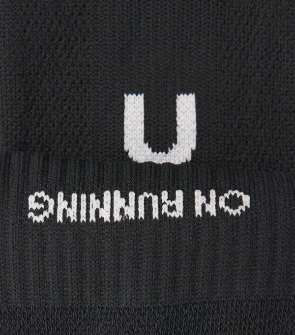 On Organic Cotton-blend Core Run Low Socks - Black