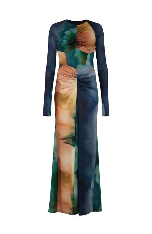 DASKA Cordelia Printed Maxi Dress