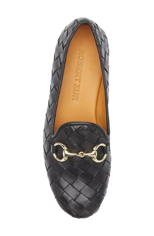 Robert Zur Letti Bit Woven Loafer - Black