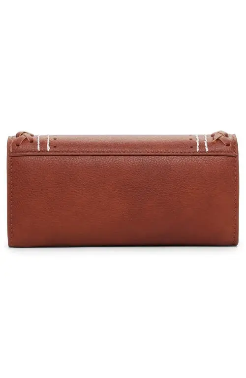 Desigual Long Faux Leather Wallet - Camel