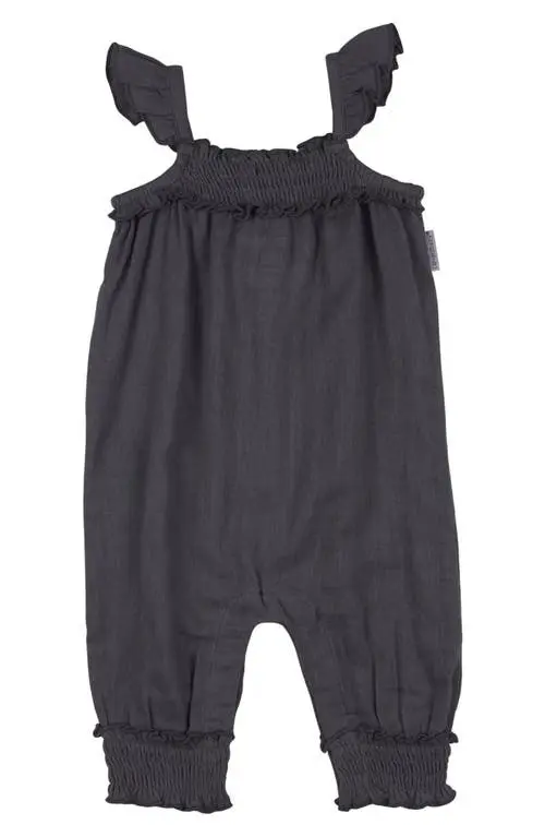 L'OVEDBABY Organic Cotton Muslin Romper - Chia Seed