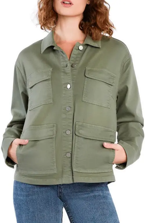 WASH LAB DENIM Rider Jacket - Olive