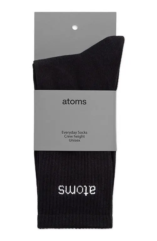 ATOMS Crew Socks - Black