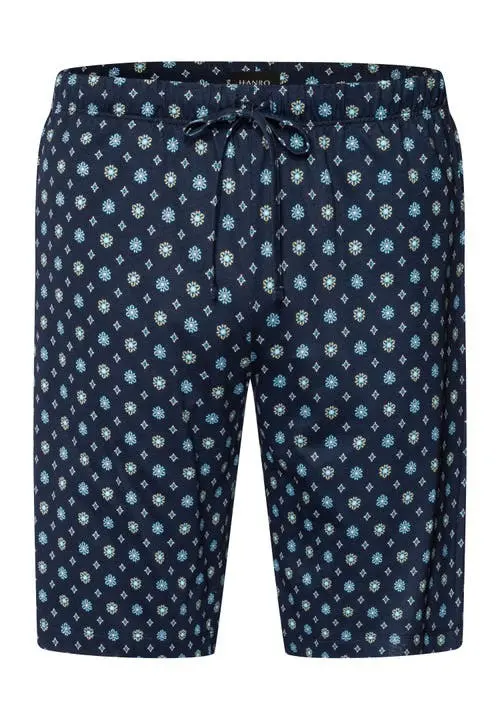 Hanro Night And Day Cotton Shorts - Regatta Tie Print