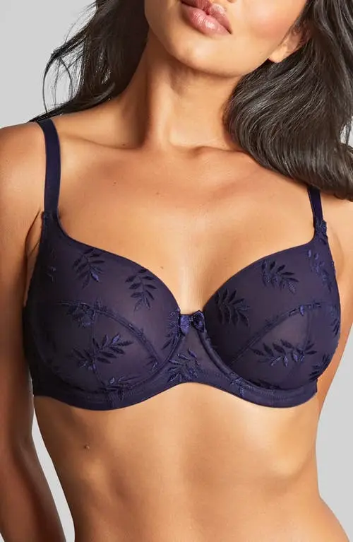 Panache Tango Underwire Low Cut Unlined Bra - Navy