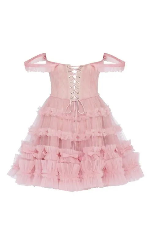 MILLA Flirty Ruffled Tulle Mini Dress