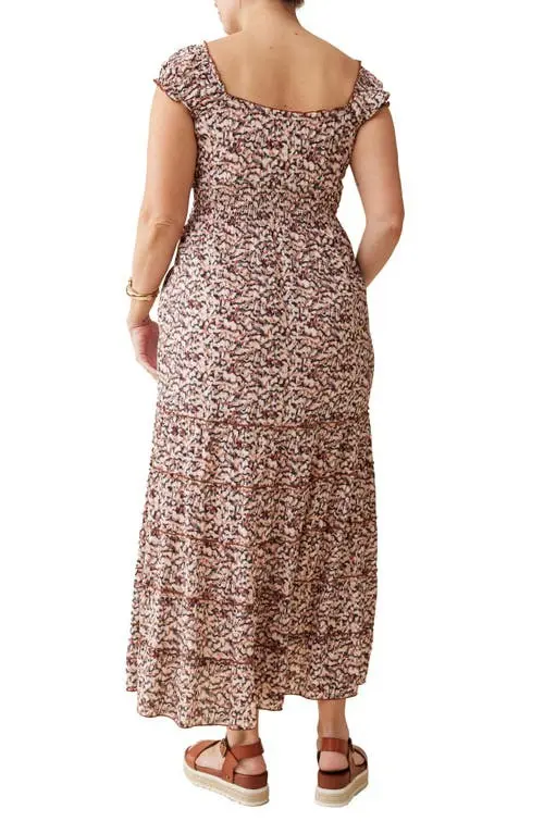 INGRID & ISABEL® Tiered Maternity Maxi Dress