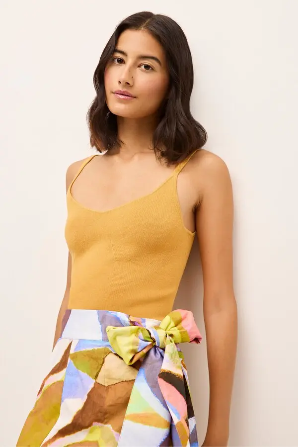 MARIE OLIVER Heather Tank - Oak