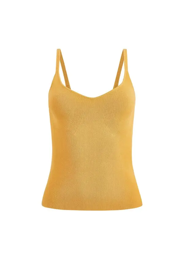 MARIE OLIVER Heather Tank - Oak