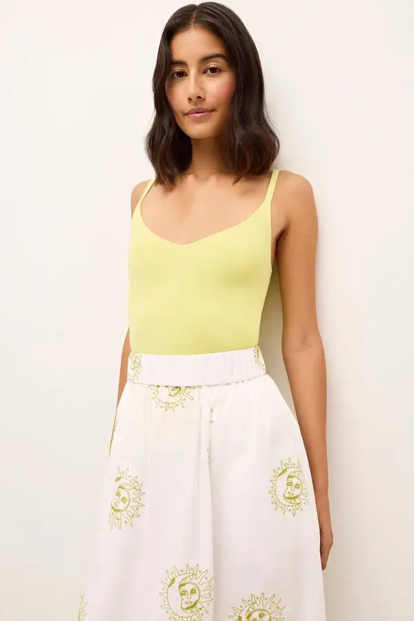 MARIE OLIVER Heather Tank - Lemonade