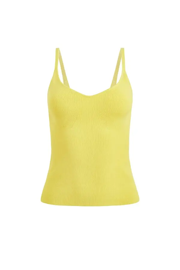 MARIE OLIVER Heather Tank - Lemonade