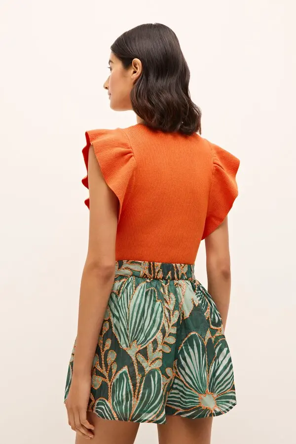 MARIE OLIVER Cleo Printed Embroidered Shorts - Primavera