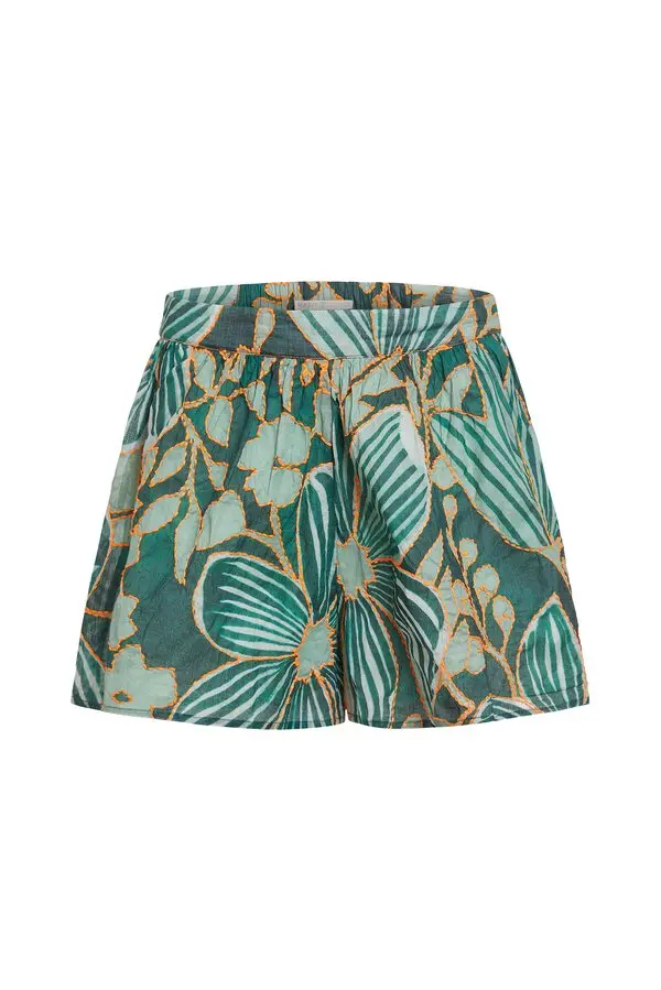 MARIE OLIVER Cleo Printed Embroidered Shorts - Primavera