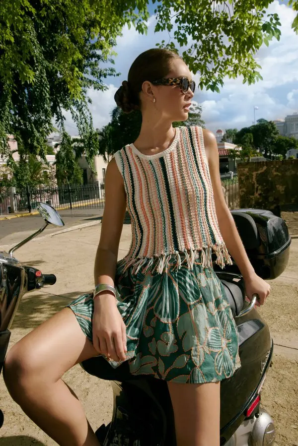 MARIE OLIVER Cleo Printed Embroidered Shorts - Primavera