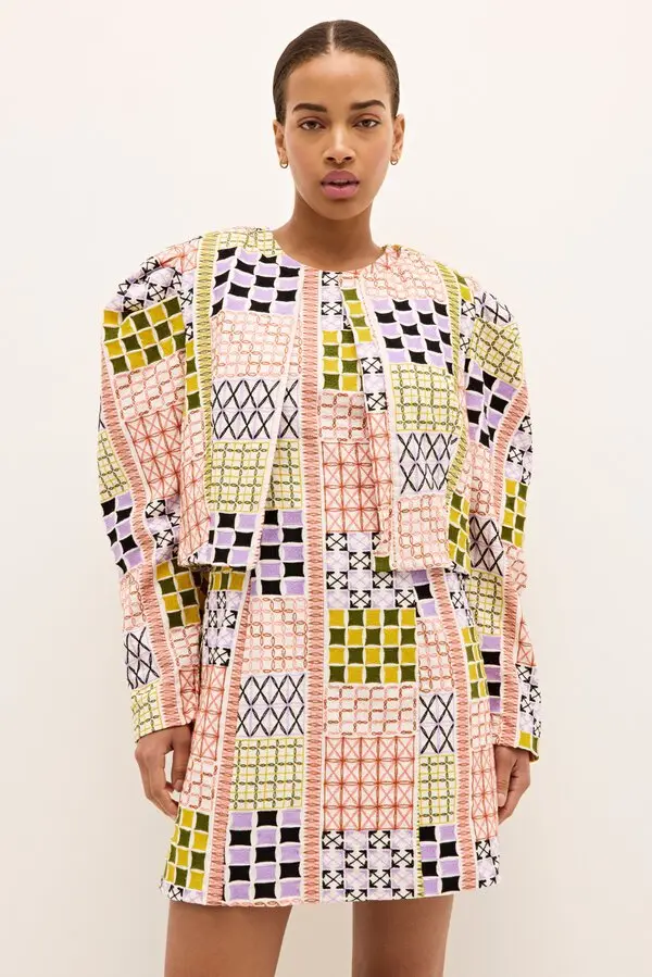 MARIE OLIVER Sheila Embroidered Cotton Jacket