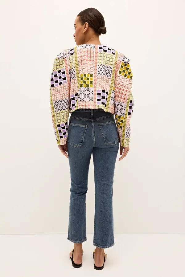 MARIE OLIVER Sheila Embroidered Cotton Jacket