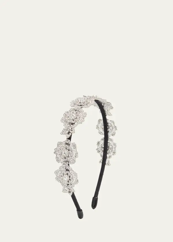 Natasha Accessories Limited Crystalized Brass Flower  display picture 2