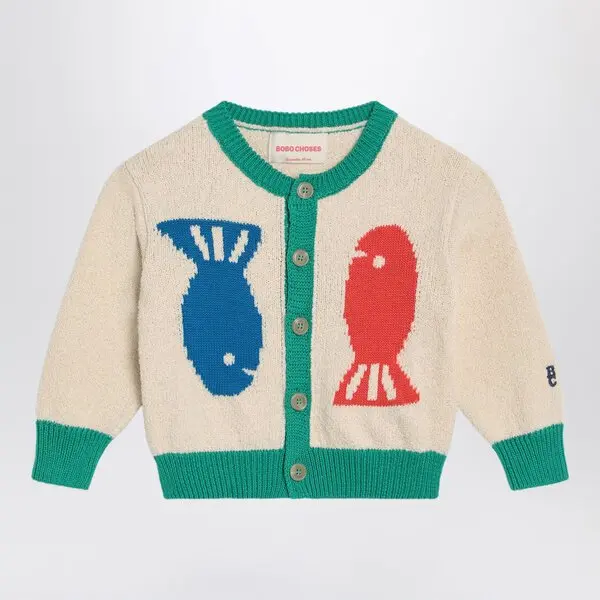 BOBO CHOSES Lucky Fish Cardigan