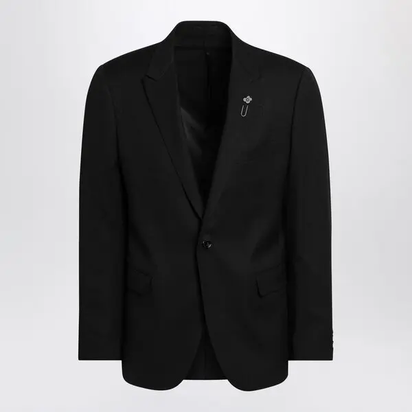 LARDINI Single-breasted Jacket In Wool Blend