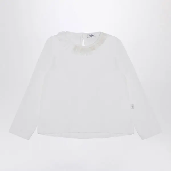 IL GUFO Jersey With Ruffle Collar
