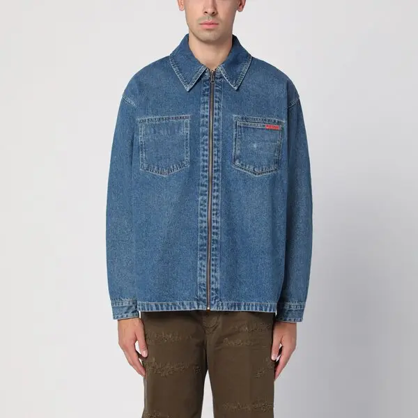 Martine Rose Reversible Denim Zip Jacket