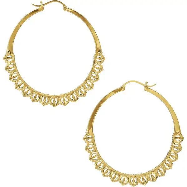 ASTOR & ORION Calla Hoops - Gold