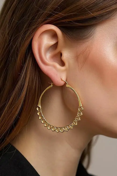 ASTOR & ORION Calla Hoops - Gold