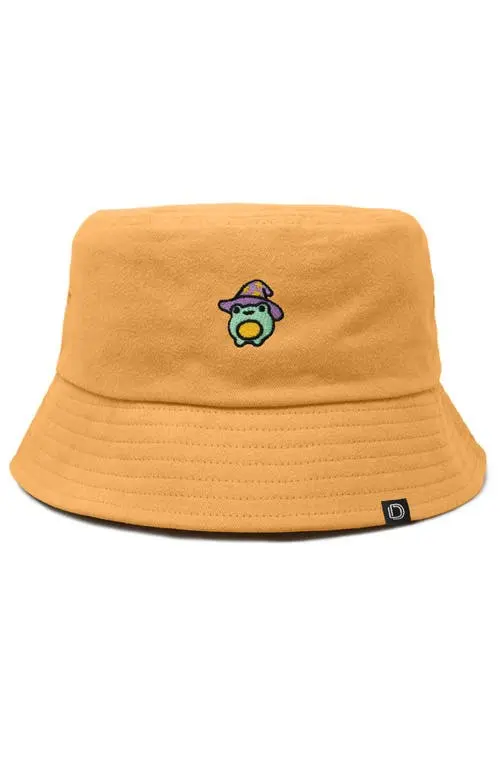 DALIX Sorcerer Frog Bucket Hat - Golden Cream