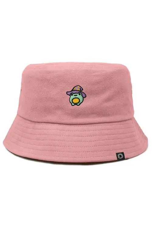 DALIX Sorcerer Frog Bucket Hat - Peach Melba