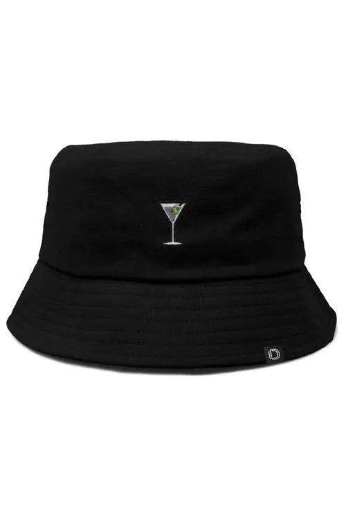 DALIX Martini Bucket Hat - Black