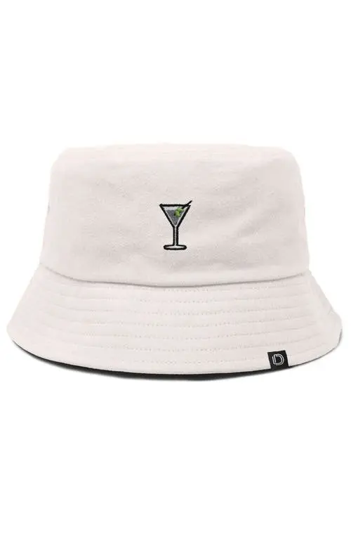 DALIX Martini Bucket Hat - Parchment White