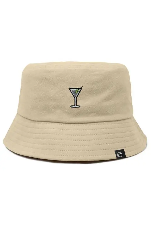 DALIX Martini Bucket Hat - Sesame Beige