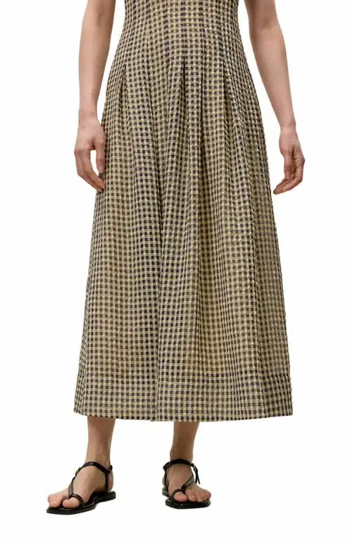 Rebecca Taylor Aster Gingham Midi Dress