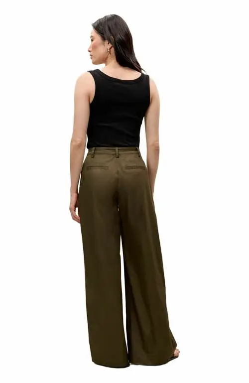Rebecca Taylor Raquel Twill Pant - Olive