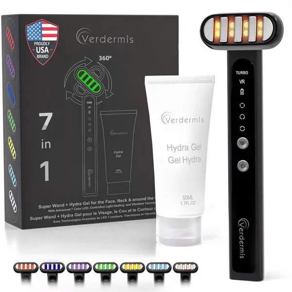 VERDERMIS 7 Color Led Super Wand + Hydra Gel - Na