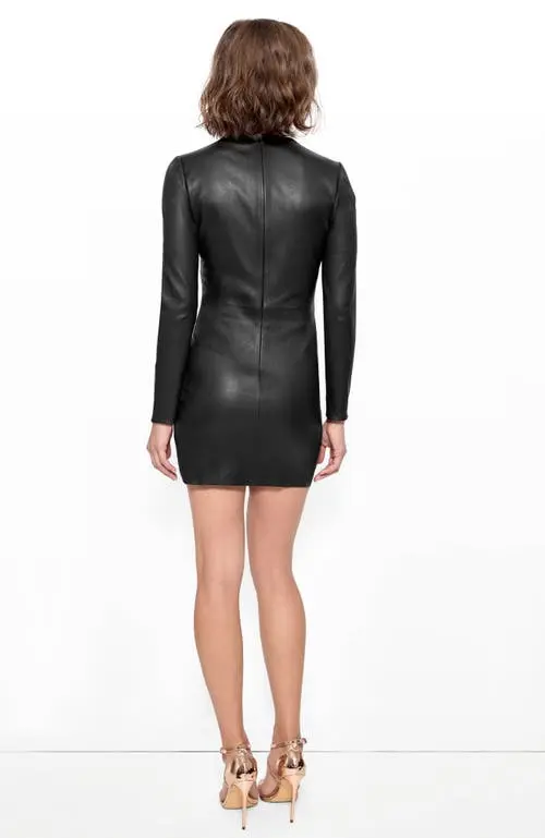 AS By DF Demeter Stretch Leather Mini Dress - Black