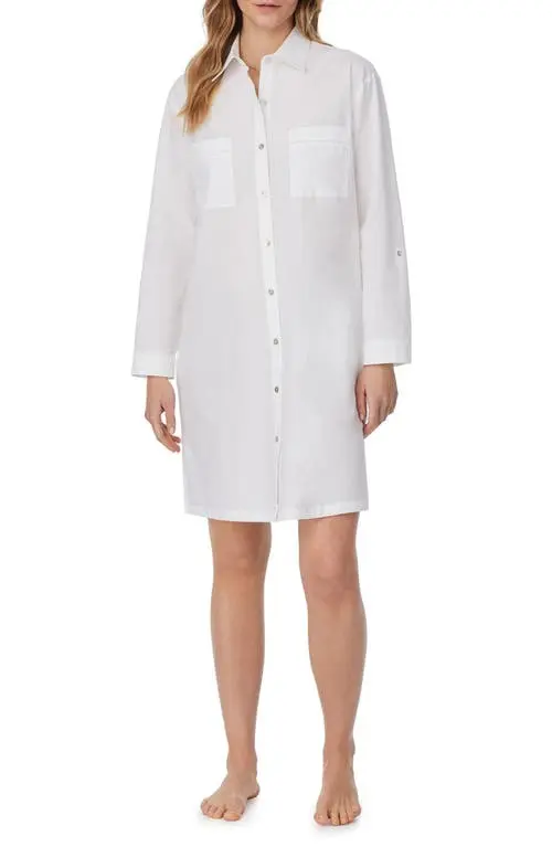 Eileen West Cotton Lawn Sleep Shirt - White