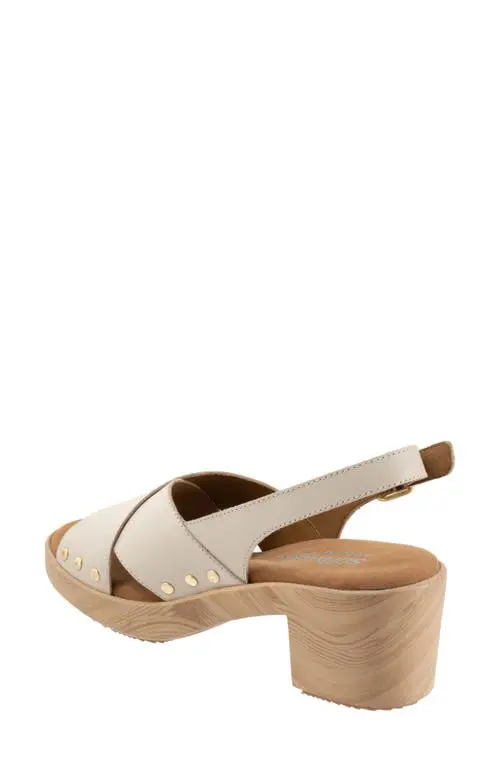 Softwalk Florence Slingback Platform Sandal - Ivory