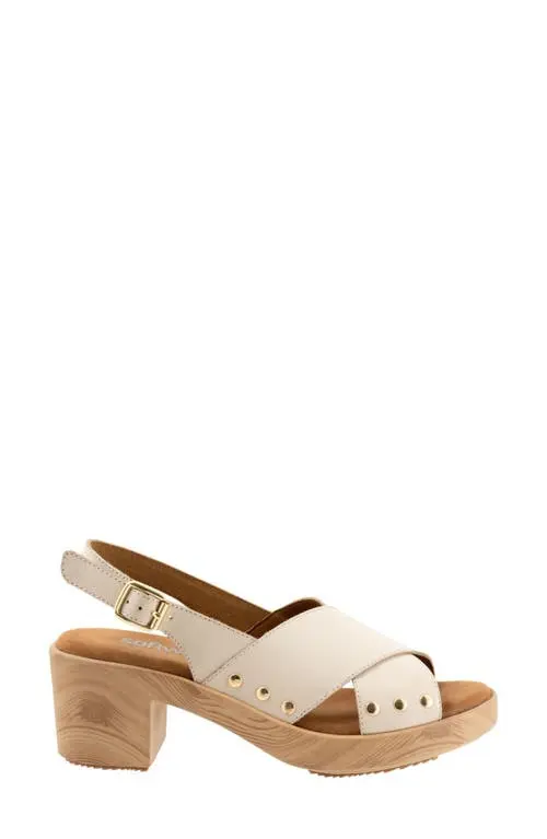 Softwalk Florence Slingback Platform Sandal - Ivory